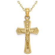 Symbols Of Faith Pewter Crystal Cross Twisted Pendant Necklace 20 ...