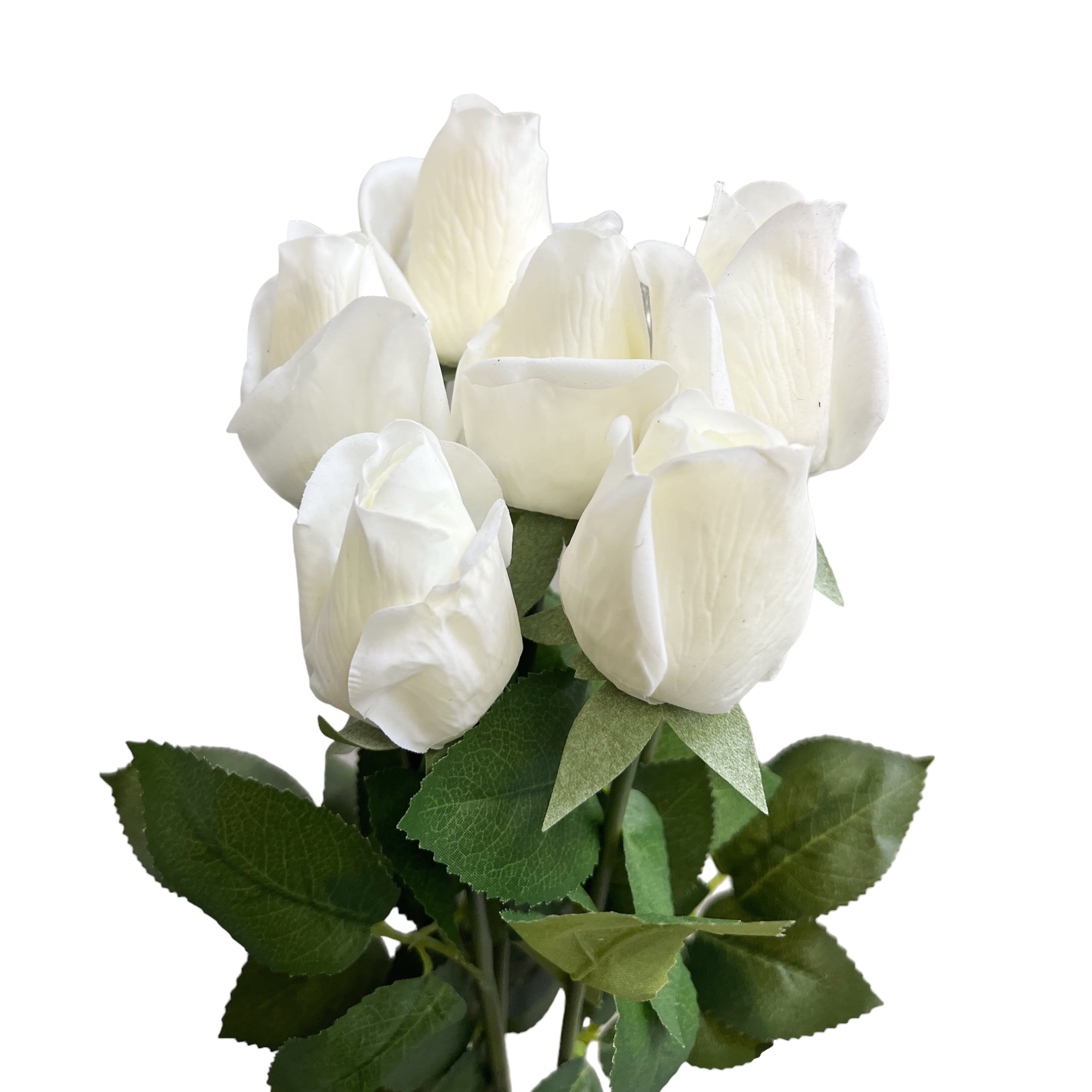 Artificial Rose Stems (Set of 6) with Realistic Feel - Walmart.com
