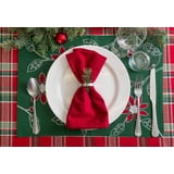 Design Imports Tango Red Plaid Tablecloth 60 X 120", Seats 10-12 ...