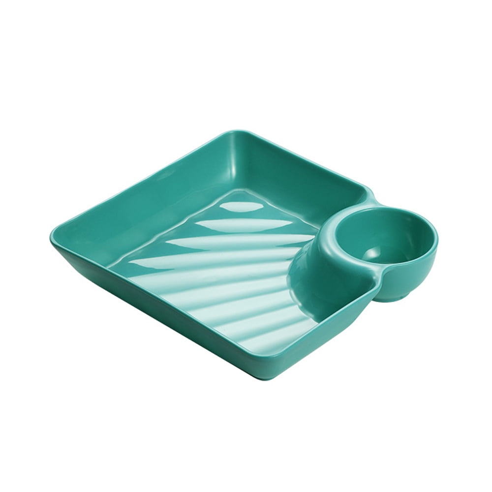 Click here for Eseeaier Dumpling Plates With Sauce Compartment Sq... prices