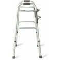 Medline Deluxe Two-Button Folding Walker HSA/FSA Eligible - Walmart.com