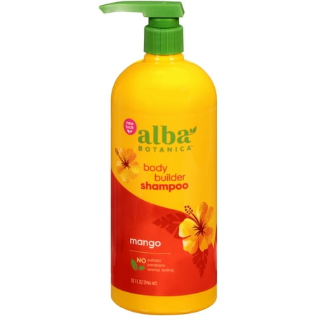 Alba Botanica Body Builder Shampoo, Mango, 32 Oz (Packaging May Vary ...