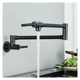 Chrome Nickel Black Brass Pot Filler Tap, Wall Mounted Kitchen Faucet ...