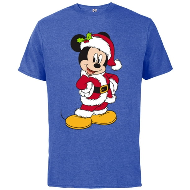 Disney Santa Mickey Mouse Holiday - Short Sleeve Cotton T-Shirt for ...