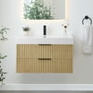 Design Element Austin 60" Vanity Base Only in Walnut - Walmart.com