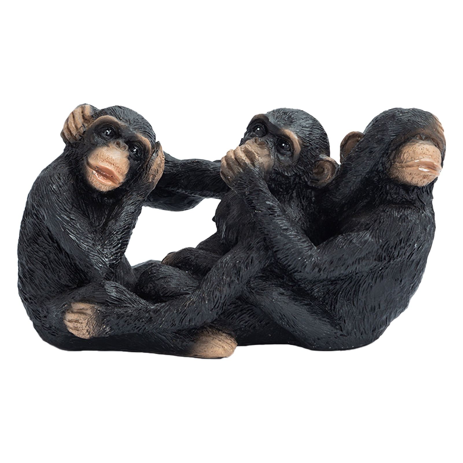 Yoone Thought Provoking Monkeys Statue Collectible Resin Three Truths ...