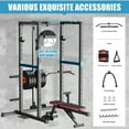Power Cage,1200lbs Multi-Function Power Rack with Lat Pulldown and ...