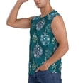 Balery whiter Snowflake balloons Men's Sleeveless Muscle Shirts Workout ...