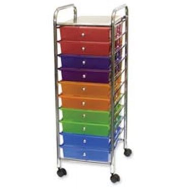 Free Shipping! Advantus Portable 10-Drawer Organizer with Metal Frame ...