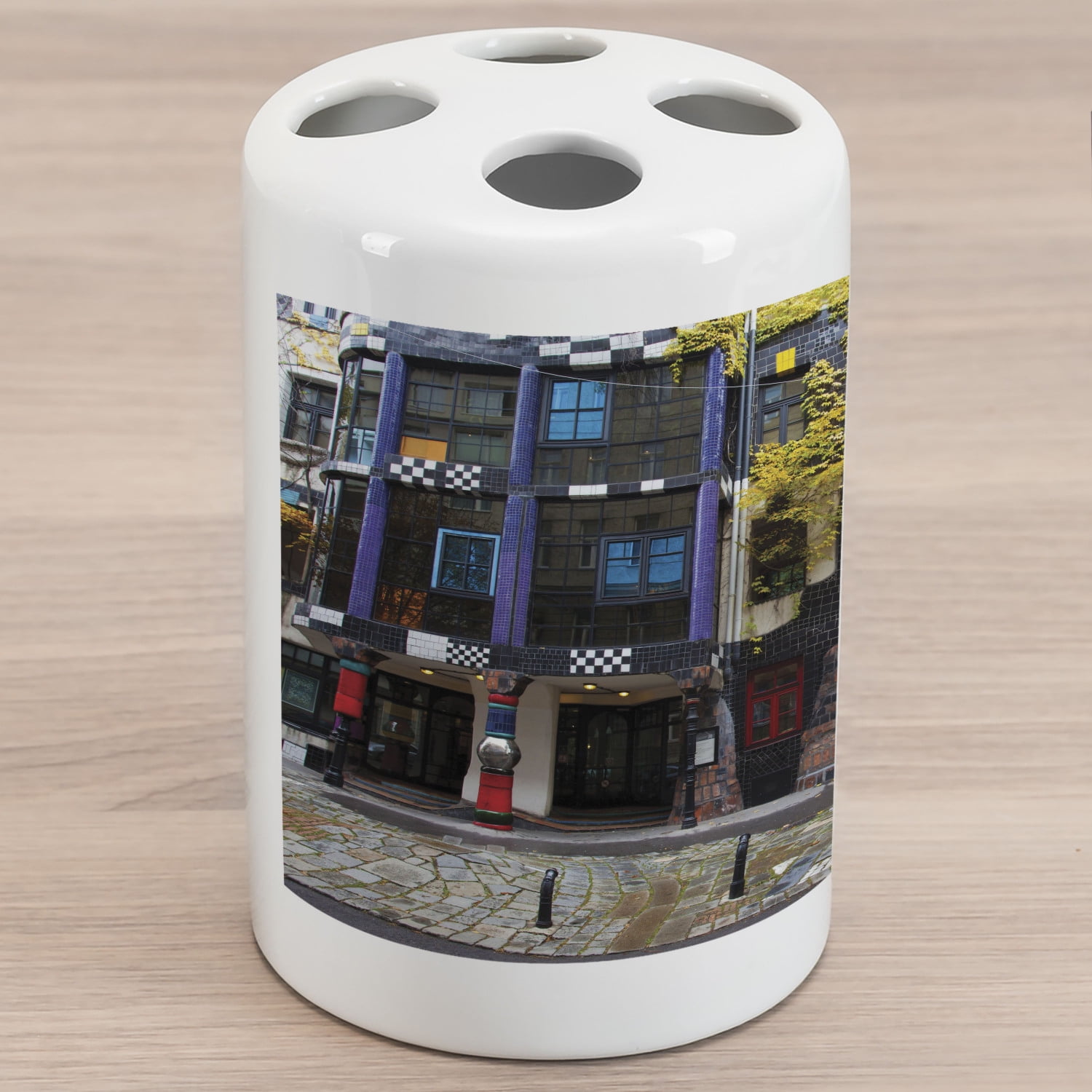 Europe Ceramic Toothbrush Holder, House of Art from Famous Architect in ...