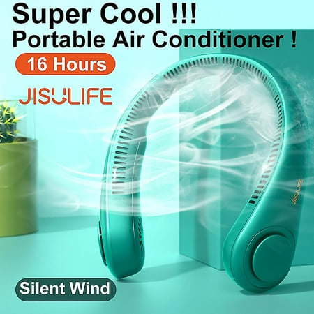 CHIKEN Jisulife Portable Neck Fan Electric Wireless Fan Rechargeable ...