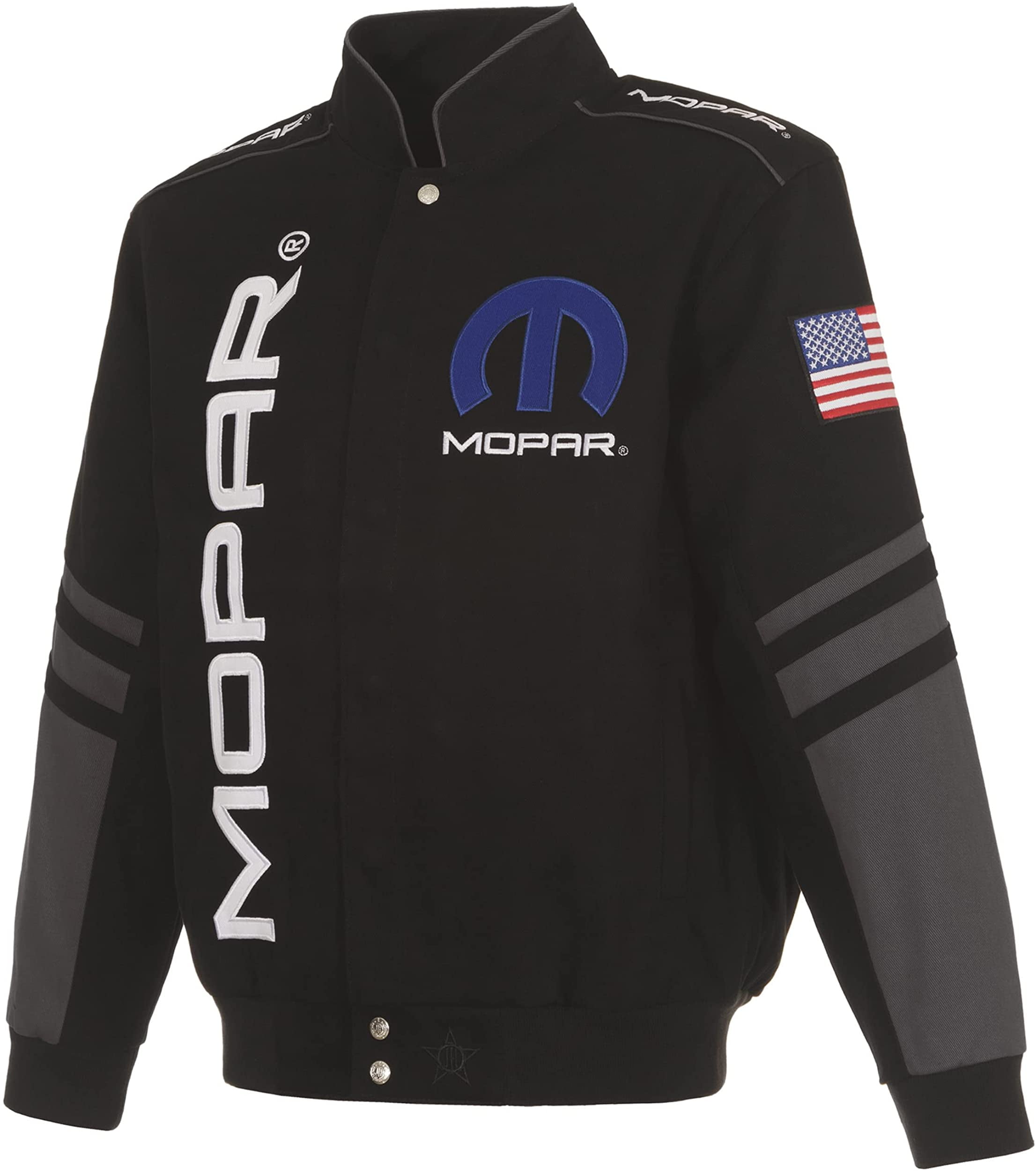 JH Design Men's MOPAR Jacket an Embroidered Classic Twill Coat ...