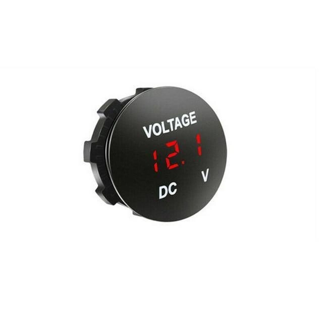 Plastic DC 12V-24V Digital LED Display Car Voltmeter Voltage Meter ...