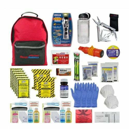 Ready America 70285 Grab 'N Go 3 Day Deluxe Emergency Kit Backpack (2 Person) - Walmart.com