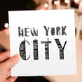 3drose, Skyscraper Style Elegant Text New York City Black on White, 12 ...