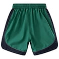 BiZtdJrK Green Men Athletic Shorts Color Block Drawstring Elastic ...