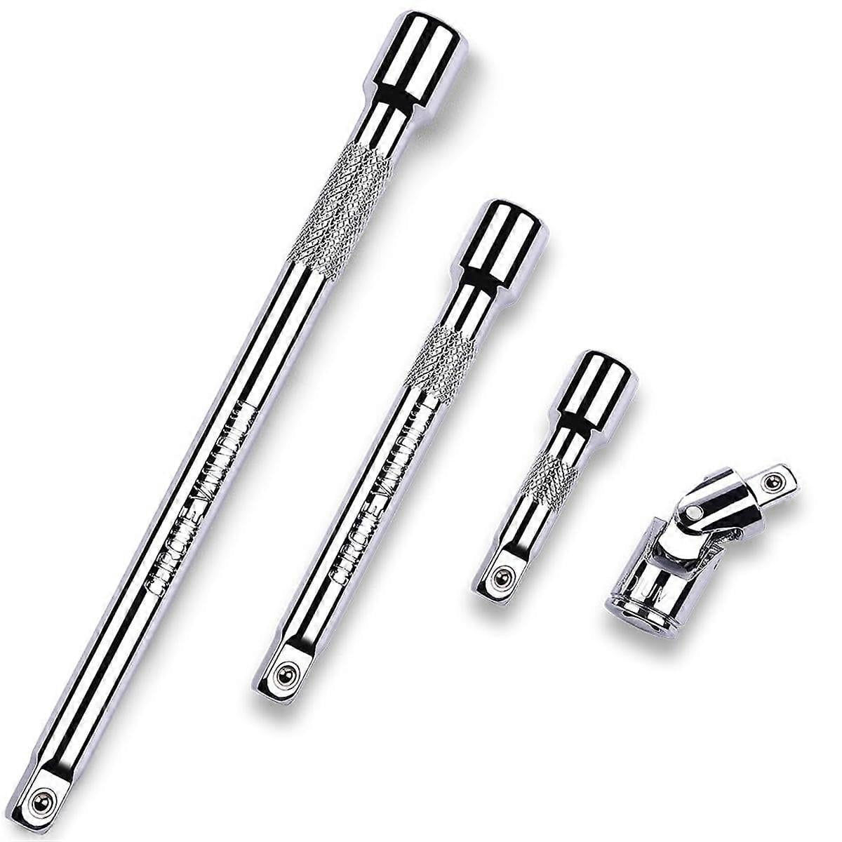 4 Piece 3/8 Inch Drive Extension Bar Set, 3/8 Inch Drive Socket ...
