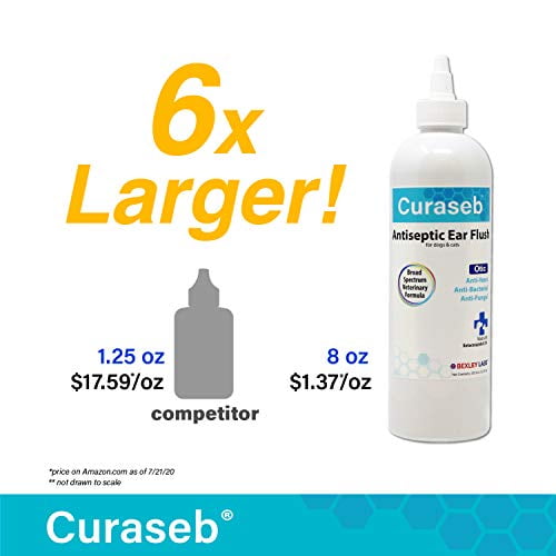 Buy BEXLEY LABS Curaseb Veterinary Cat & Dog Ear Infection Treatment ...
