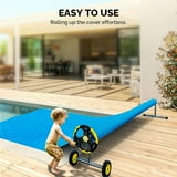 Ktaxon 21ft Solar Cover Reels Set for Inground Outdoor Swimming Pools ...