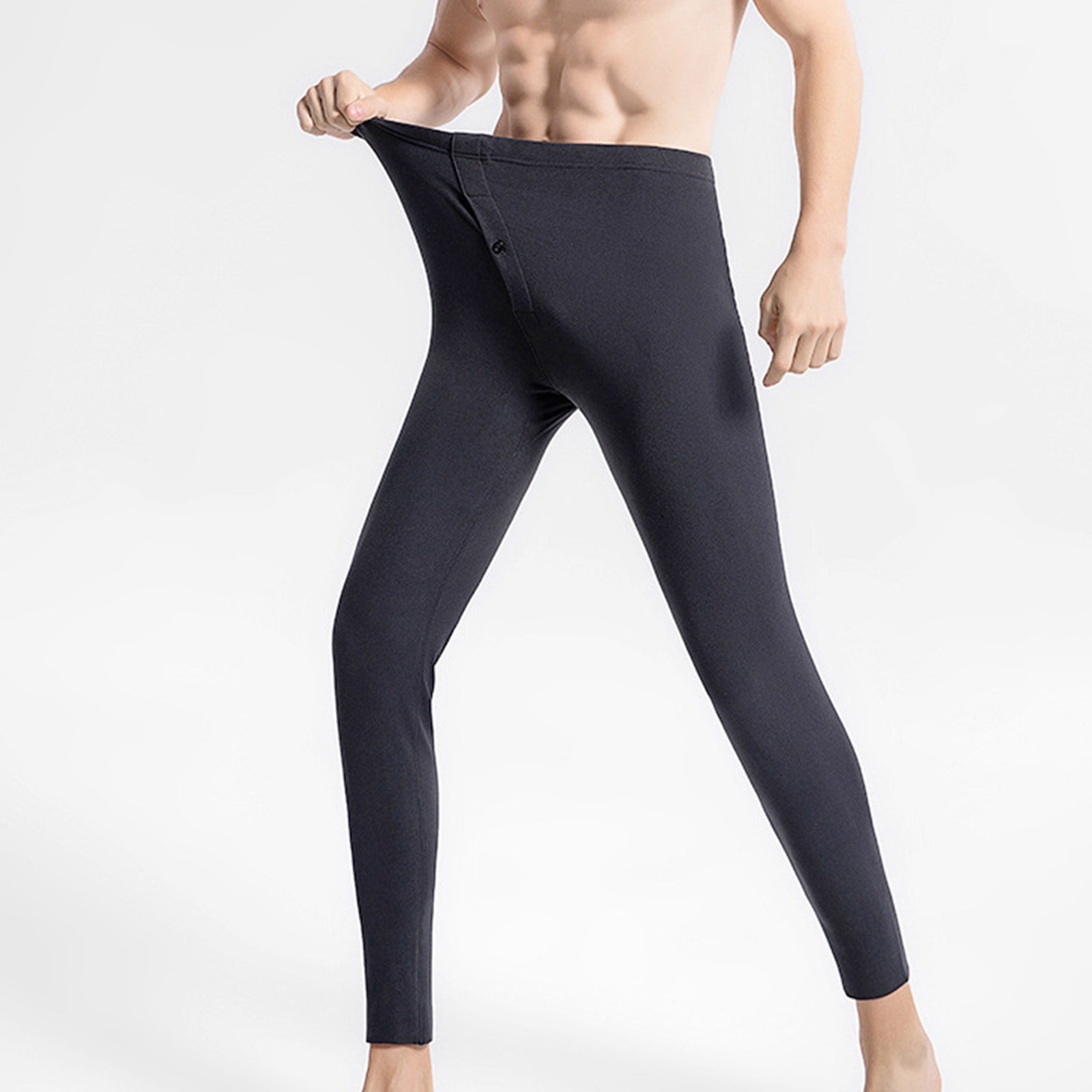 Thermal Underwear for Men Soft Long Johns Cotton Warm Base Layers ...