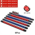 ABS Socket Organizer 1/2 inch 3/8 inch and 1/4 Clip Drive Socket Rail ...