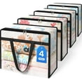 8 Pack Clear Clothes Storage Bags - Foldable Under Bed Storage ...