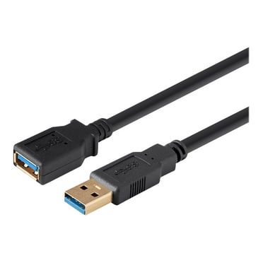 Sabrent 22AWG USB 2.0 Extension Cable - A-Male to A-Female [Black] 3 ...