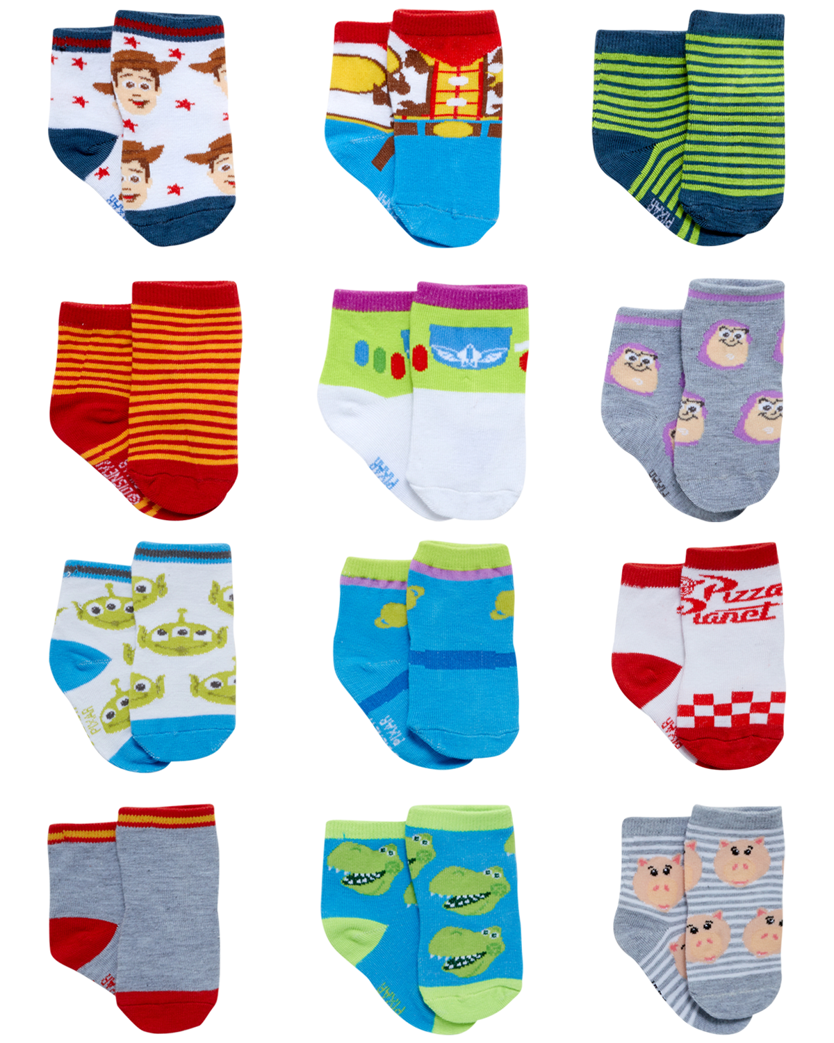 Disney Baby Boys’ Socks - 12 Pack Mickey Mouse, Winnie The Pooh, Lion ...