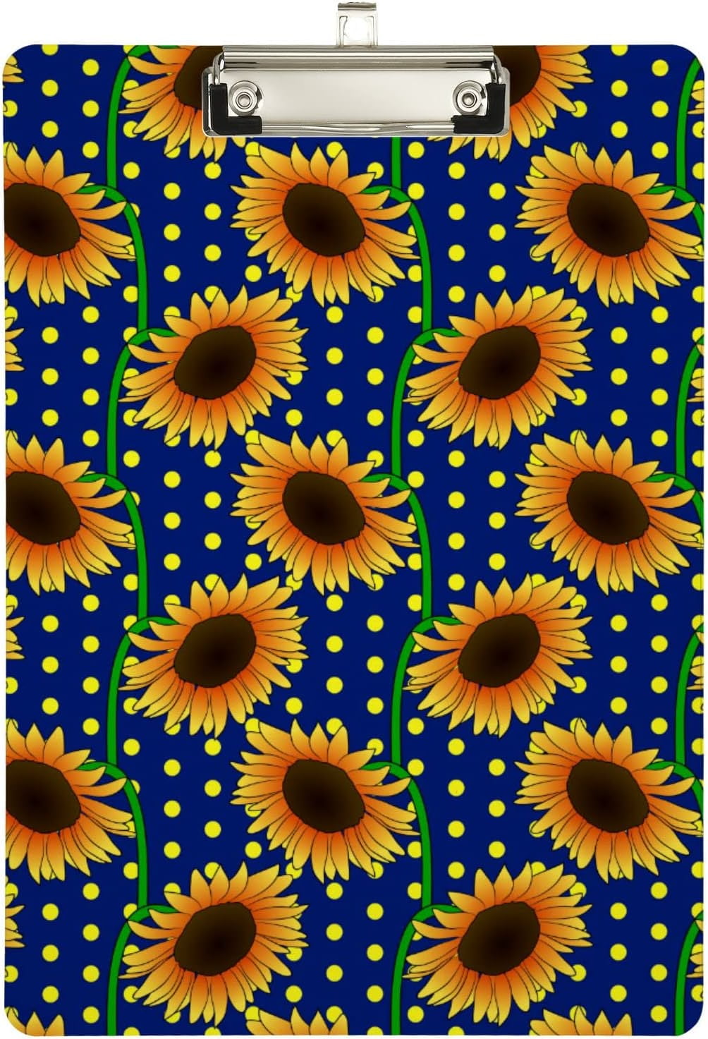 FMSHPON Vintage Sunflowers Polka Dots Clipboard Hardboard Wood Nursing ...