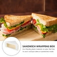 Raindrops White Paper Sandwich Wrapping Boxes for Storage Use Food ...