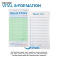 Stock Your Home Green Guest Check Books for Servers (160 Pack), Server ...