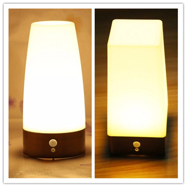 Wireless Indoor LED Night Light, RIP Motion Sensor Desk Table Night ...