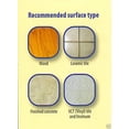 100 2" FORMED FELT FLOOR SAVERS Circle or Square Shape - Walmart.com