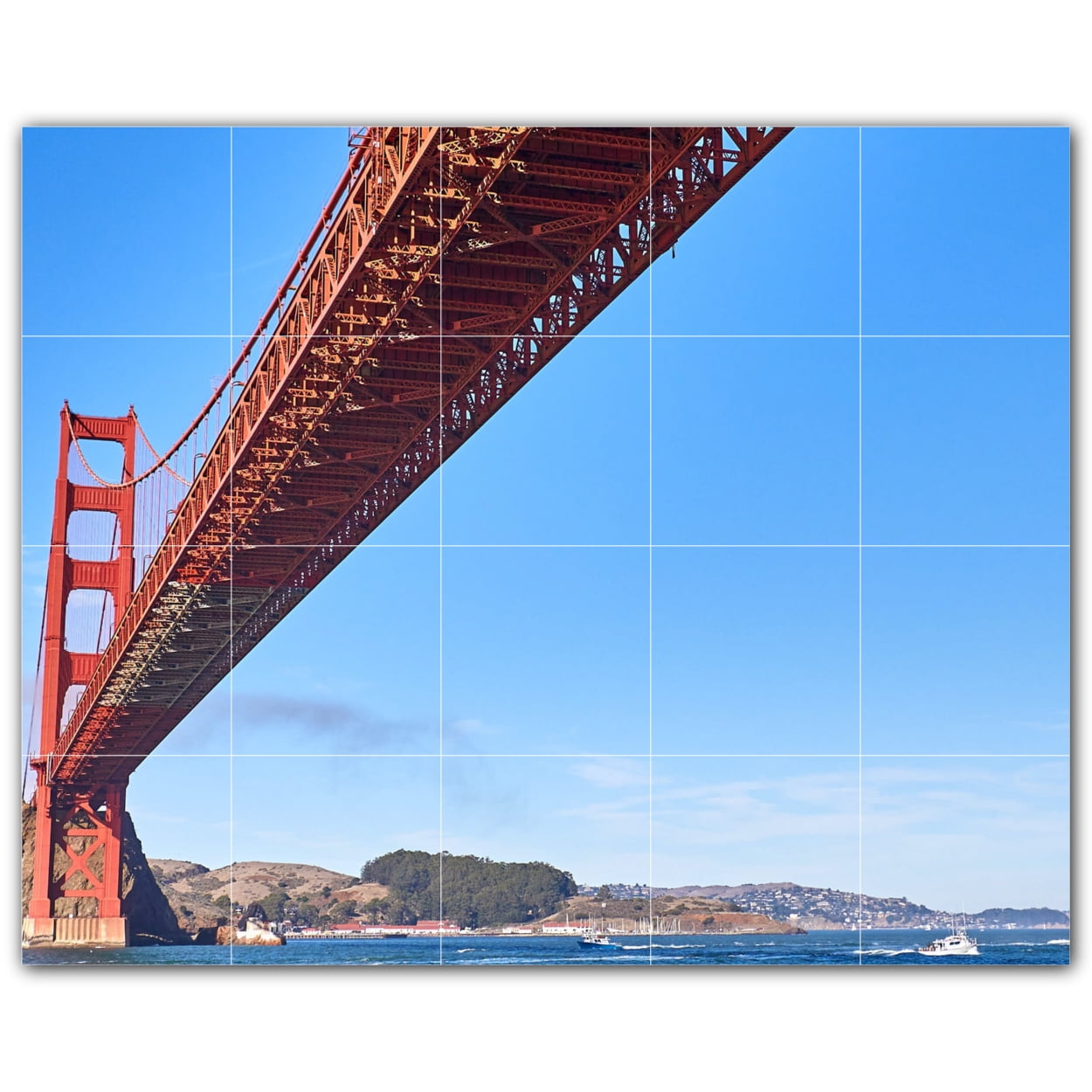Picture-Tiles.com: Bridge Ceramic Tile Wall Mural WAL500248-54XL. 60"W ...