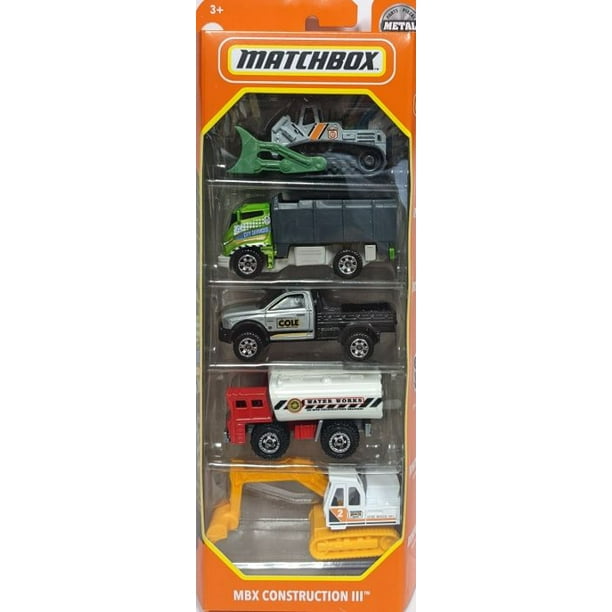 Matchbox 5 pack MBX Construction III - Walmart.com