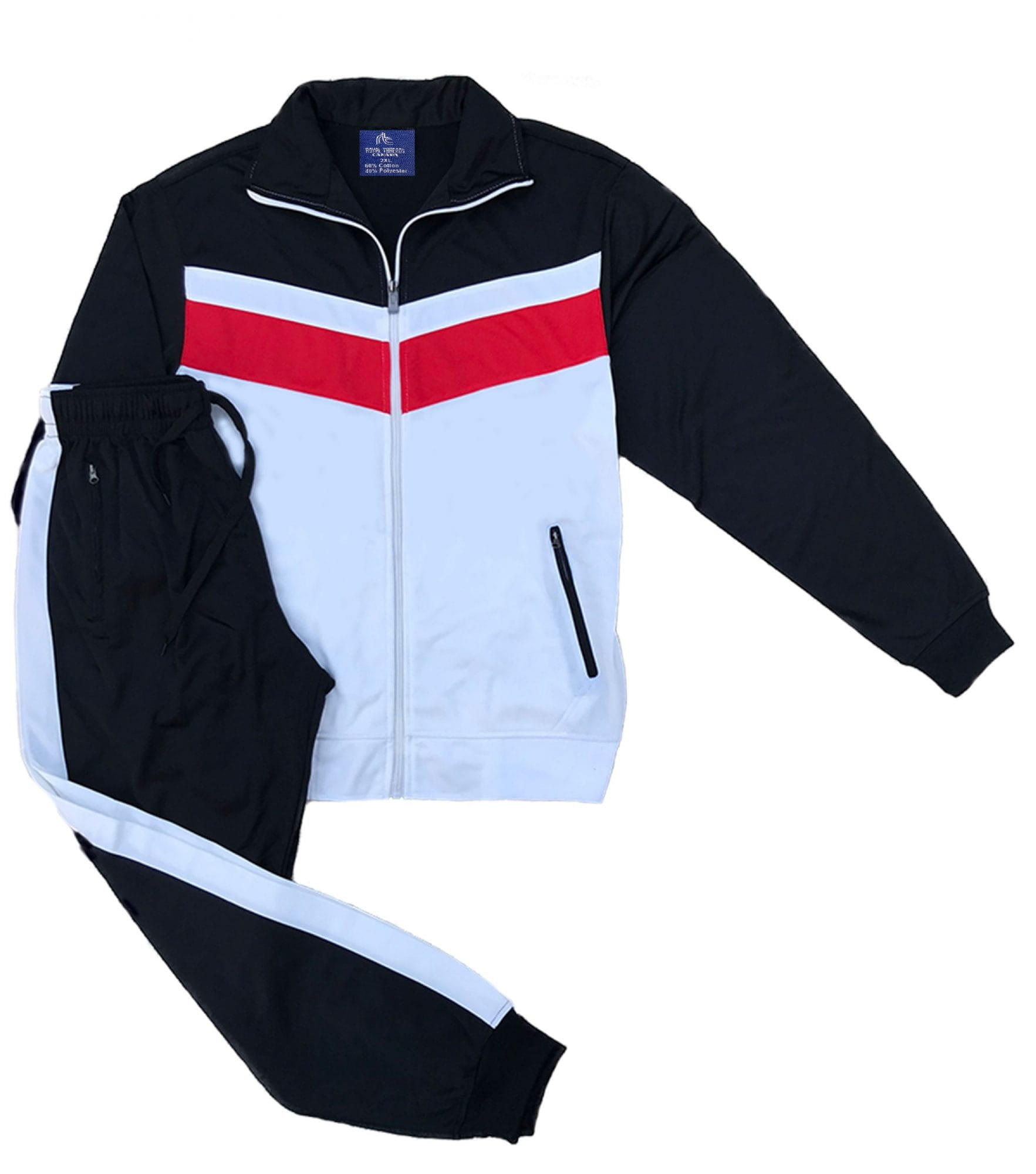 Men's Flex 2-Piece Tracksuit Jogging Set Track Jacket & Track Pants ...