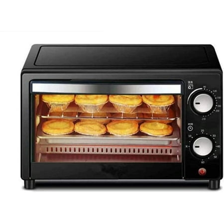 12L Mini Oven, Adjustable Temperature and 60 Minutes timed Two-Tier ...