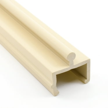 "Standard White Vinyl Sliding Screen Door Track, 72"" Replacement ...