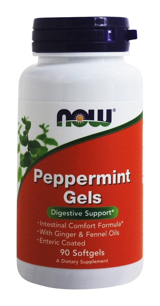 NOW Foods Peppermint Gels, 90 Softgels-2 Pack - Walmart.com