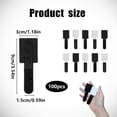 100-pack hook-loop cable ties, reusable self-adhesive cable ties ...