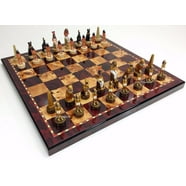 Japanese Samurai Warrior Chess Set Large 18" Cherry & Burlwood Color ...