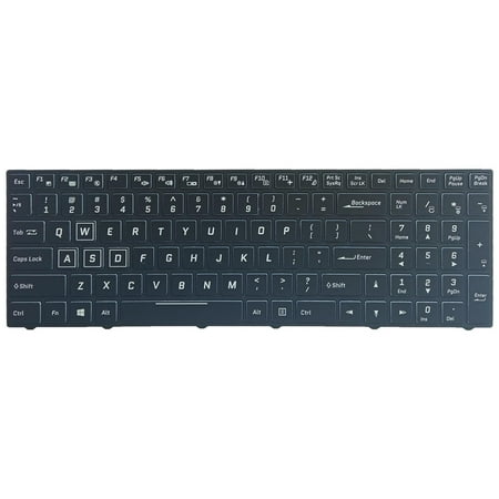 mmirethe RGB Black Backlit Laptop Keyboard for Clevo N850 N857HK ...