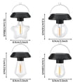 Solar Tent Camping LED Light Bulb Portable Tungsten Filament Courtyard ...
