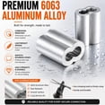Duplex Aluminum Crimping Loop Sleeves, Wire Rope Ferrules for 1/16" to ...