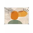 Abstract Geometric Sun Shade Sail 14'X18' Orange Green Yellow Circle ...