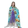Honeii Lovely Sea Otters Print Poncho Cape, Cloak Coat, Snuggly Hooded ...
