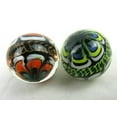 Big Game Toys ~Set of 2 RINKY-DINK16mm Handmade Art Glass Marbles ...