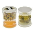 Dry And Wet Dispenser Pickles And Olives Hourglass Jar Container ...