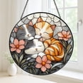 Animal Inspired Cat Family Stained Glass Suncatcher – Window Decor Art ...