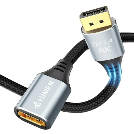 DGHUMEN DP1.4 Extension Cable, DisplayPort to DisplayPort Extension ...